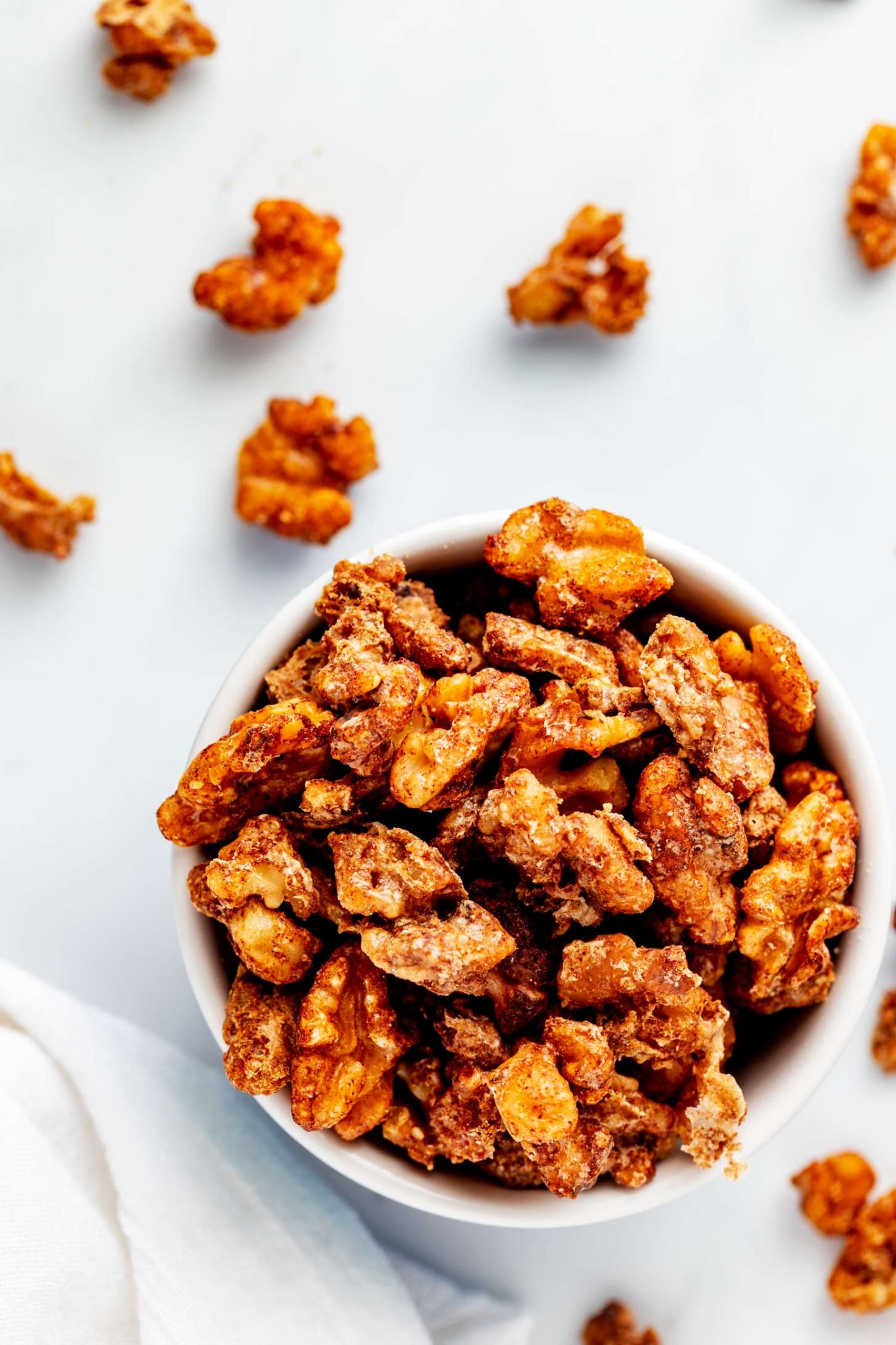 Sweet & Crunchy Keto Candied Walnuts - Kicking Carbs
