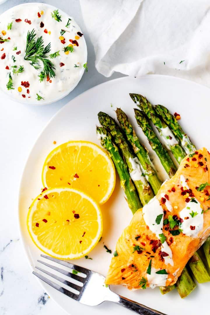 Lemon Dill Sauce - An Easy No-Cook Sauce! - Kicking Carbs