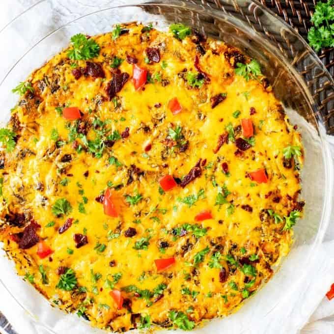 Keto Crustless Quiche - Kicking Carbs